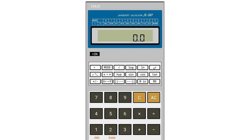 Styled CASIO Javascript Calculator