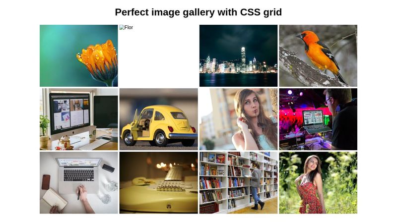 Perfect image gallery with CSS grid