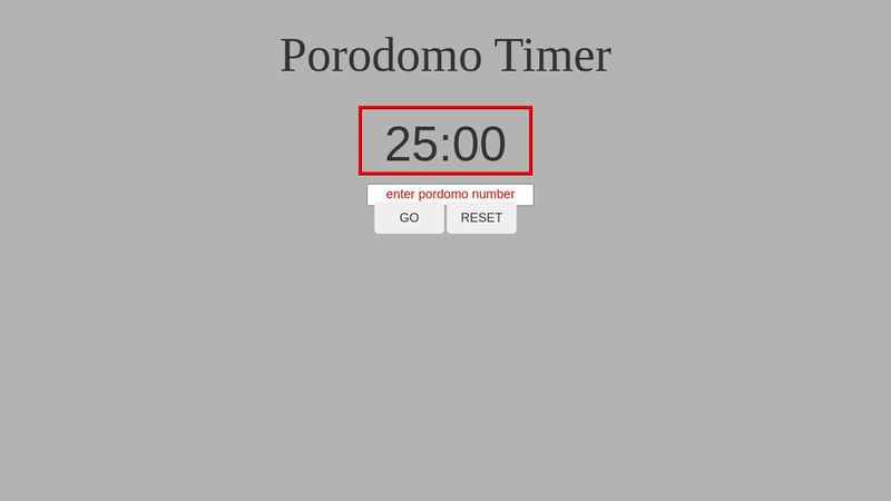 Porodomo timer