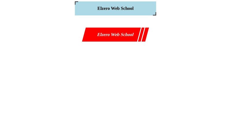 Elzero Web School, training CSS