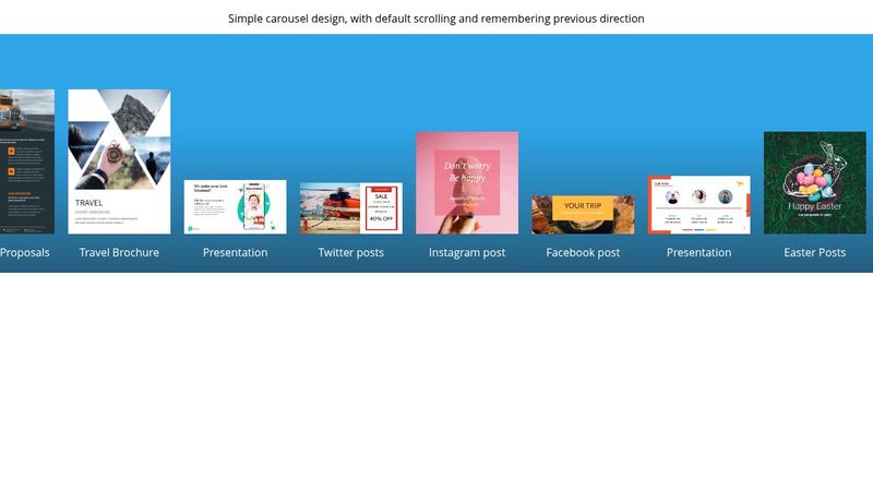 Carousel Scroll Design