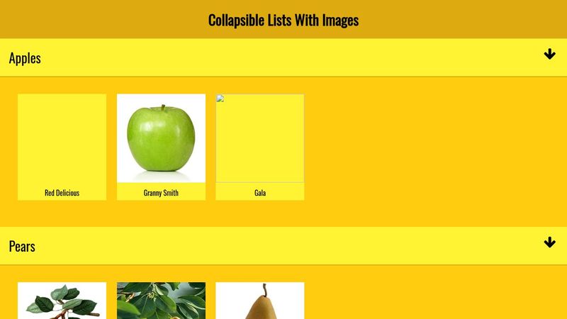 Collapsible Lists