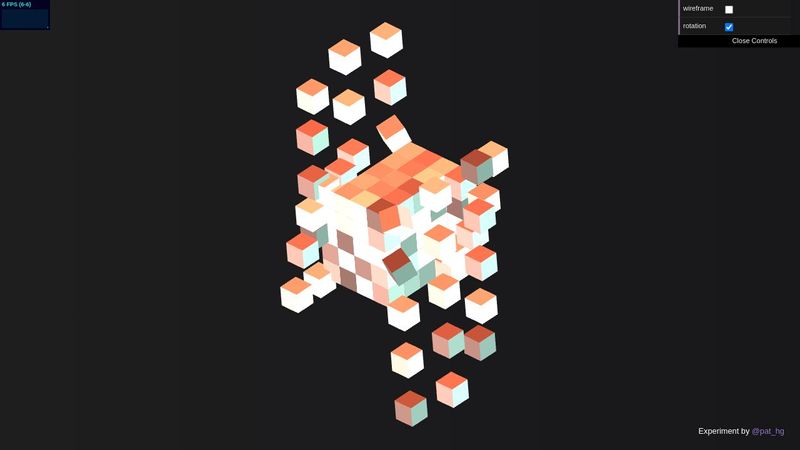 #Codevember 16 - Three js isometric cubes animation