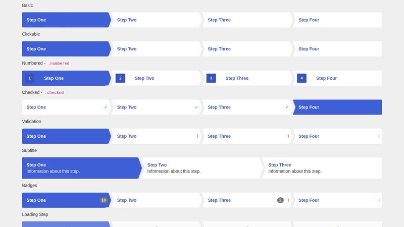 Responsive Multi Step Indicator - CSS