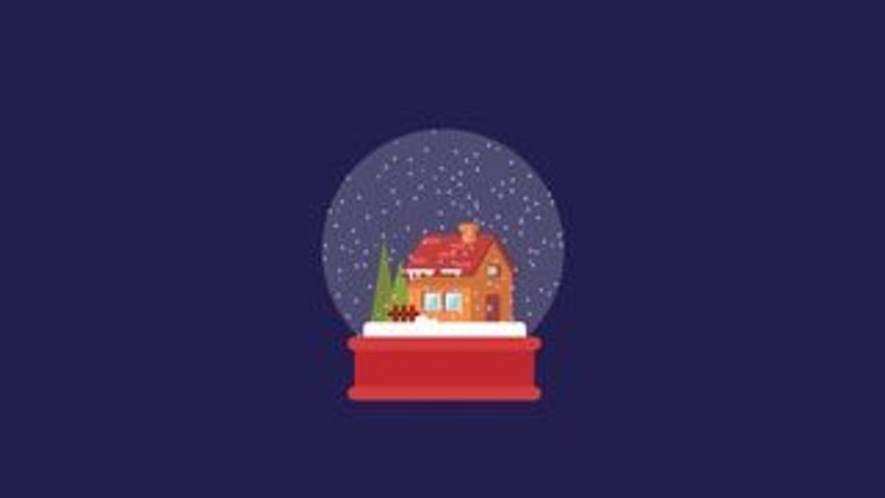 Christmas Snow Globe Animation