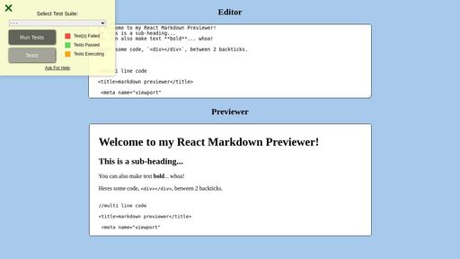 Codepen Markdownjs Javascript The Freecodecamp Forum