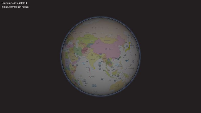 React Threejs Globe with Rotation on Drag