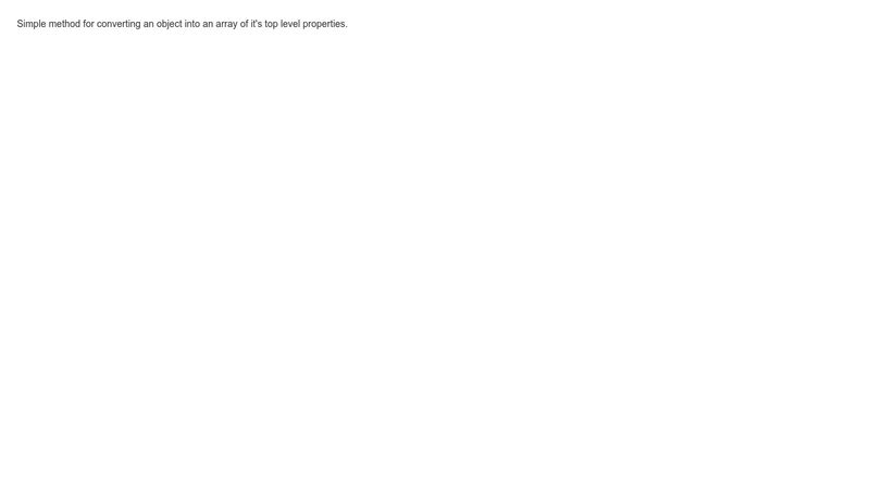Convert Object To Array Of Objects convert-object-to-array-of-objects