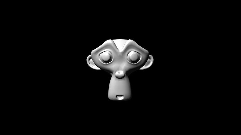 Monkey Head with OrbitControls | three.js