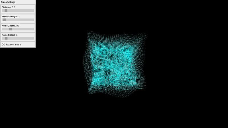 CodePen - Noisy Cube | three.js