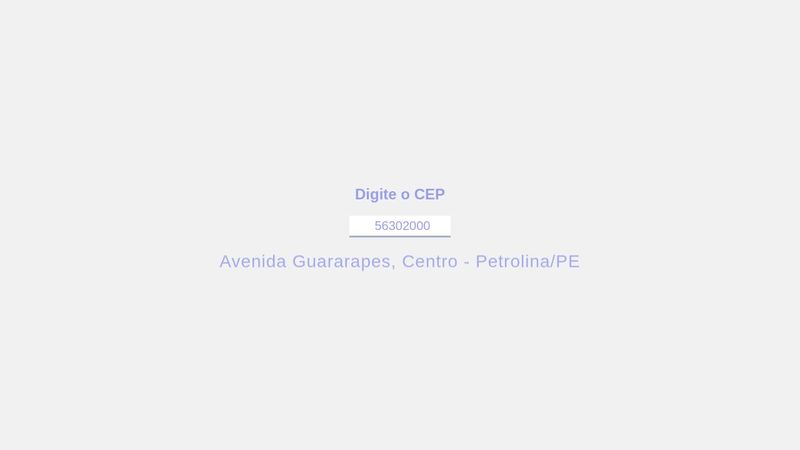 Busca CEP - ViaCEP.com.br (API)