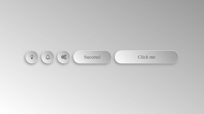 Modern buttons UI