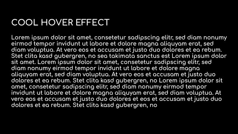 Cool Paragraph Hover Effect