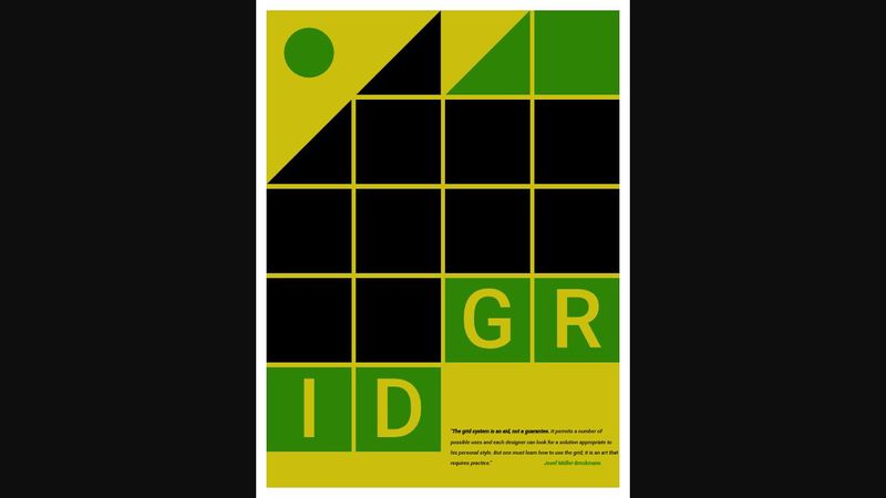 CSS Grid Art Poster (Vertically Responsive)