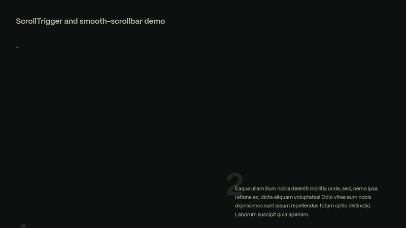 ScrollTrigger.scrollerProxy() smooth-scrollbar demo