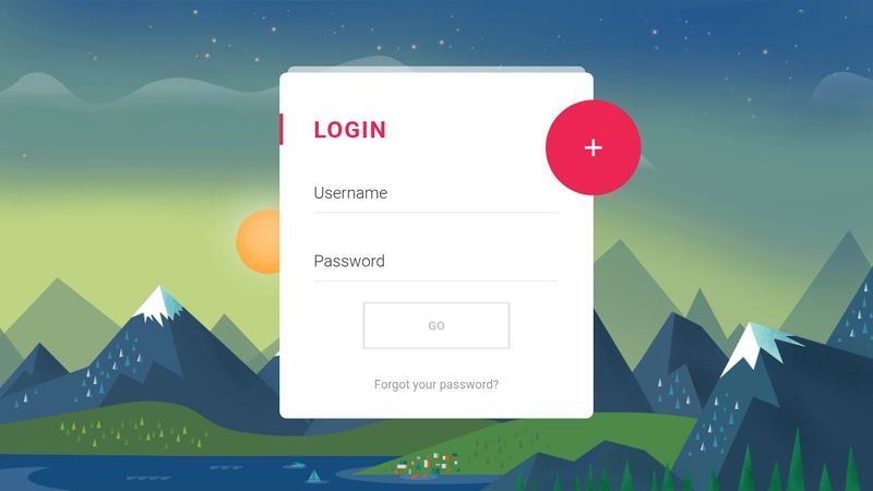 CodePen - Material Login Animation