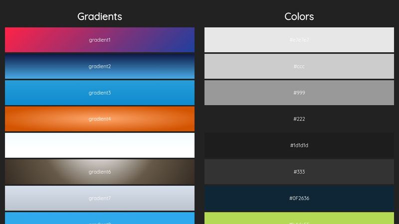 Gradients & Colors