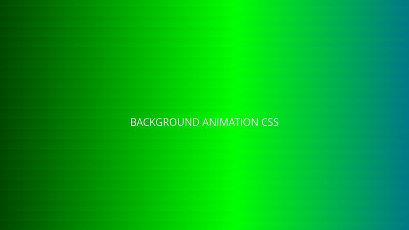 CSS Background Animation