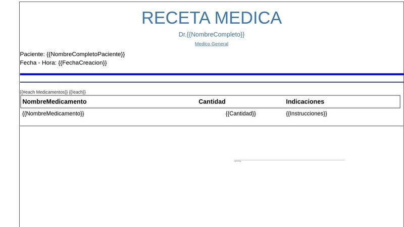 Receta Medica