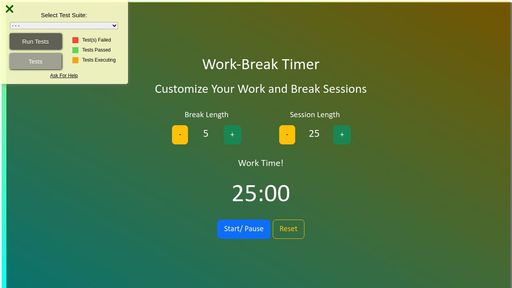 25 5 Clock Tests Failing Though I Can See The Functionality Working Javascript The