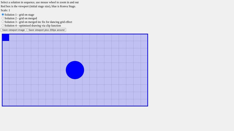 Konva - making a better grid