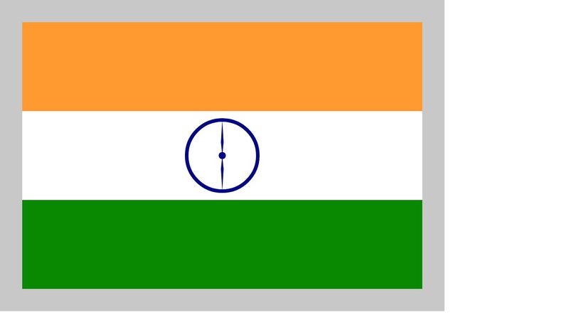 Indian Flag with p5.js