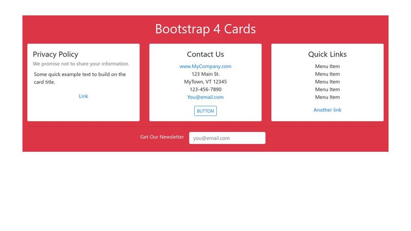 Bootstrap 4 Cards Equal Height