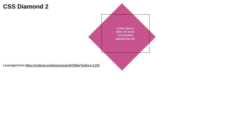 CSS Diamond 2