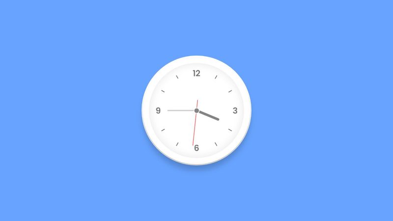 Analog Clock UI Design Html5 CSS3