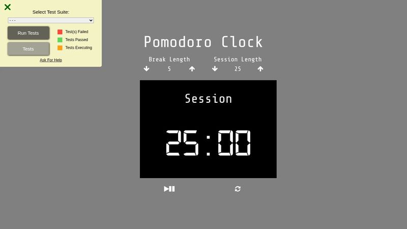 Simple Pomodoro Clock