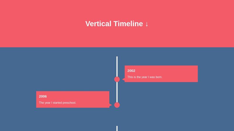 Vertical Scrolling Timeline Tylan Walker