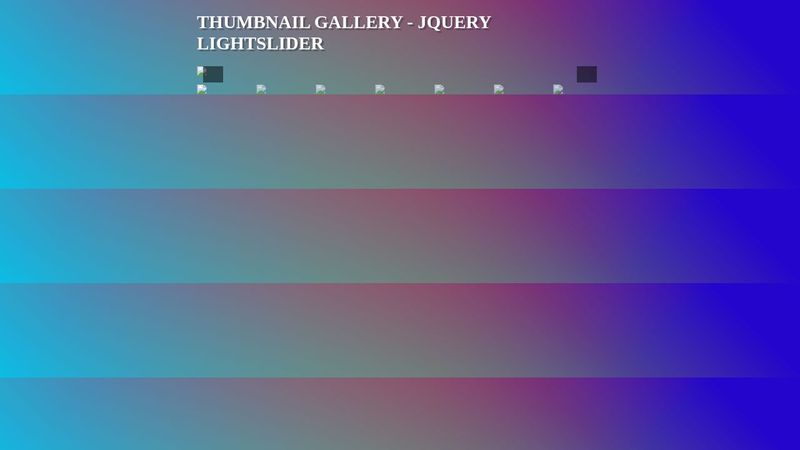 Thumbnail Gallery - jQuery lightSlider