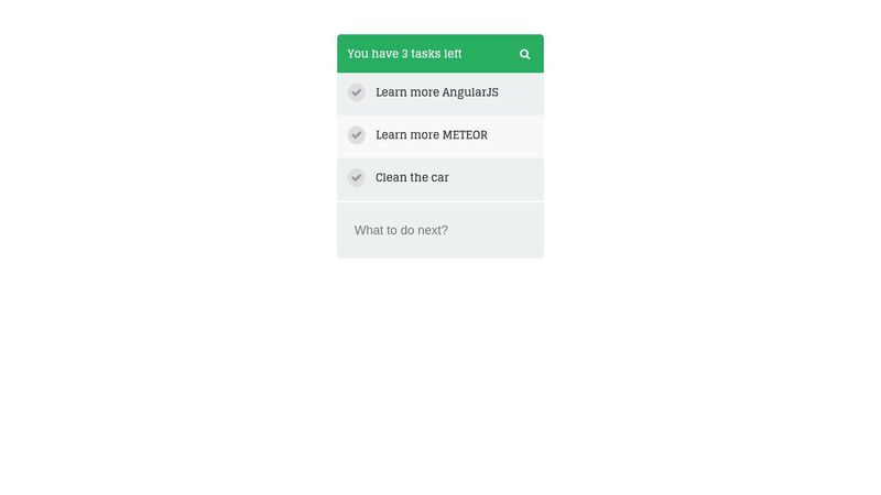 Todo List with AngularJS