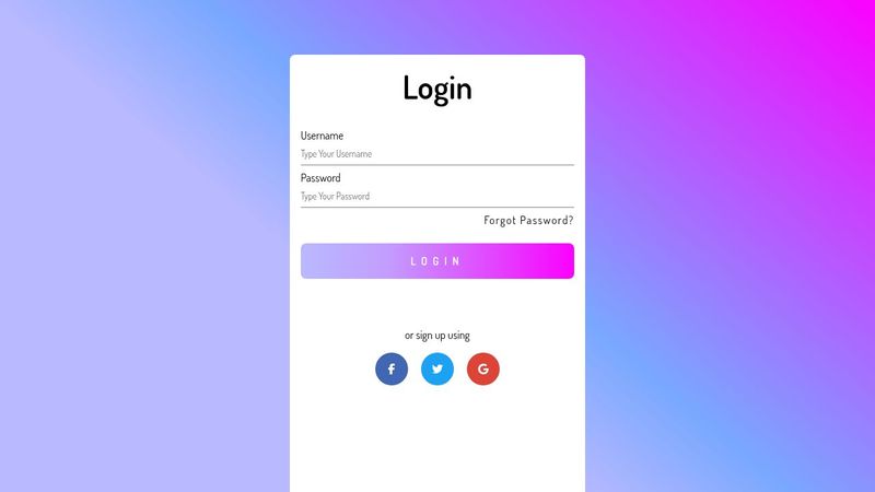 Login Form