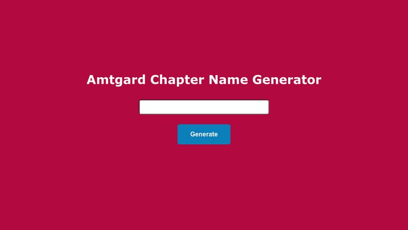 CodePen Amtgard Chapter Name Generator codepen-amtgard-chapter-name-generator