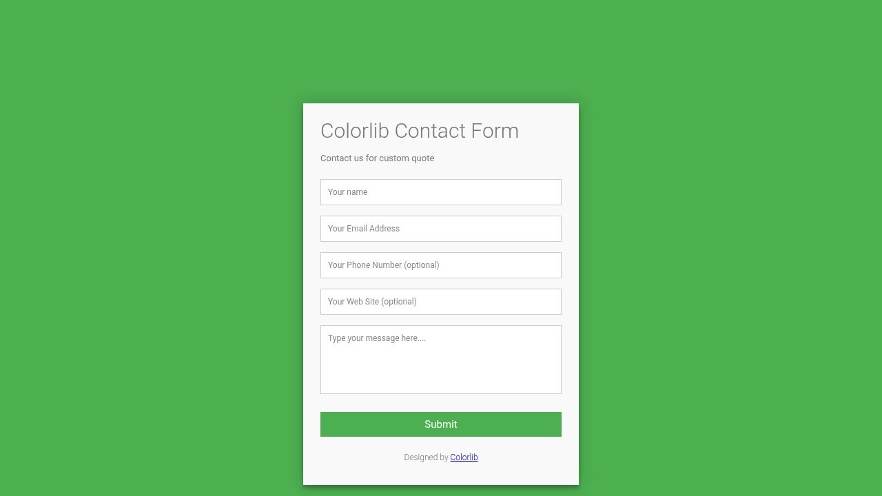 Simple HTML/CSS Contact Form simple-html-css-contact-form