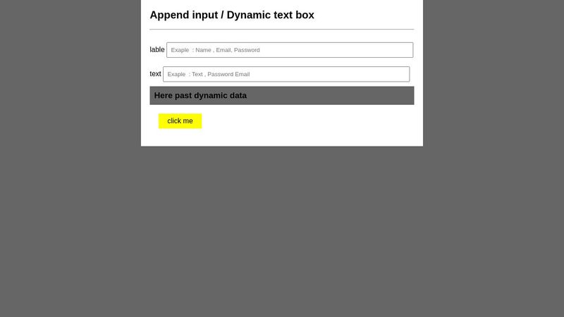 Dynamic text box