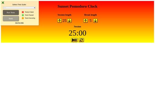 Front End Development Libraries Projects Build A 25 5 Clock Javascript The Freecodecamp Forum