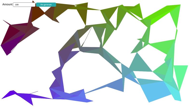 Random triangle generator