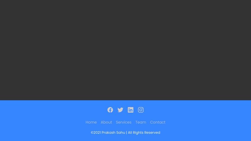 animated footer(responsive)