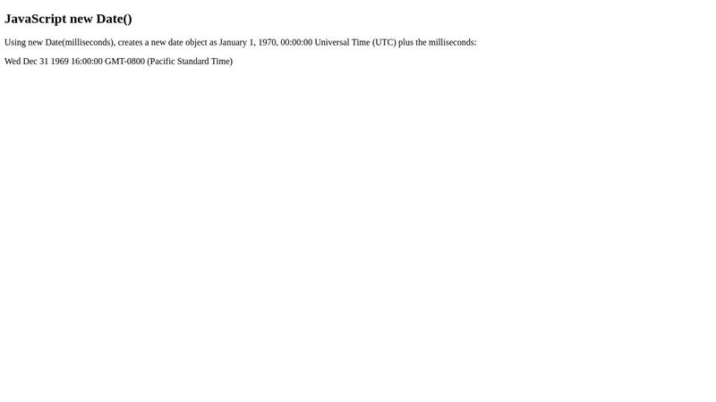 Javascript New Date Millisecond javascript-new-date-millisecond