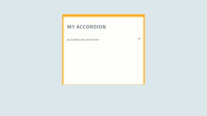 PURE HTML CSS ACCORDION