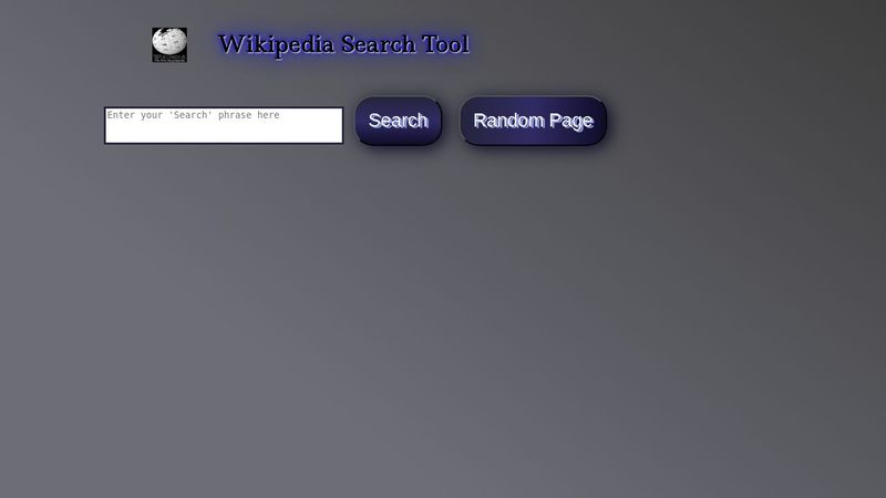 Wikipedia Search Tool
