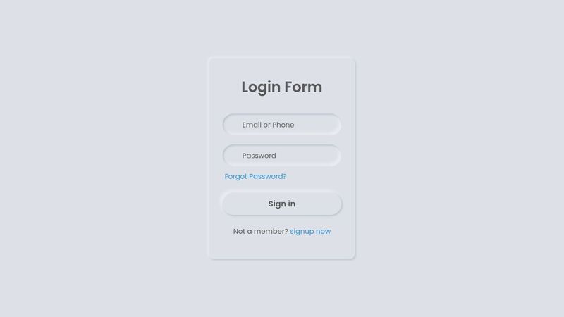 login Form UI Design using HTML & CSS