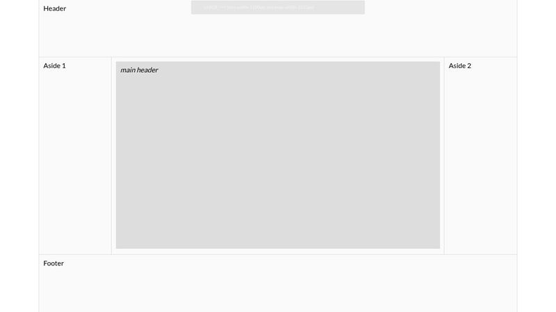 Holy Grail layout in flexbox