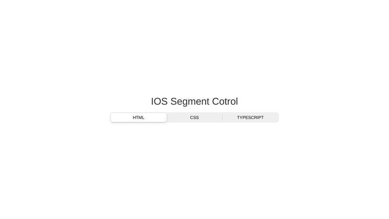 iOS Segmented Control Example