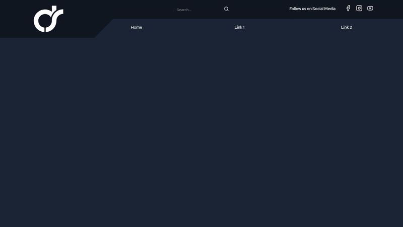 Futuristic Navigation Bar