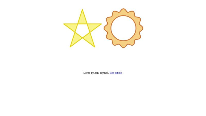 SVG clockwise evenodd fill-rule Example