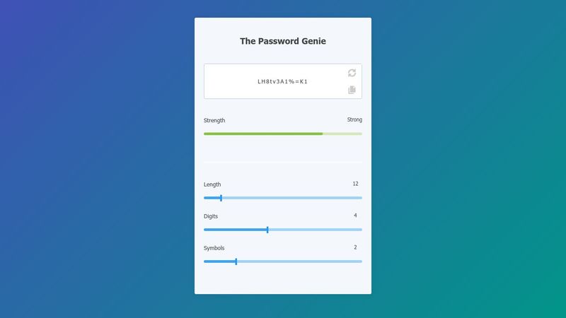The Password Genie - Vue.js
