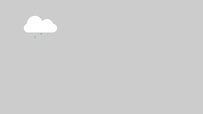 Rain/Thunder css animation